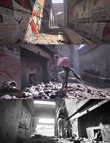 Trashed Underpass | Daz 3D