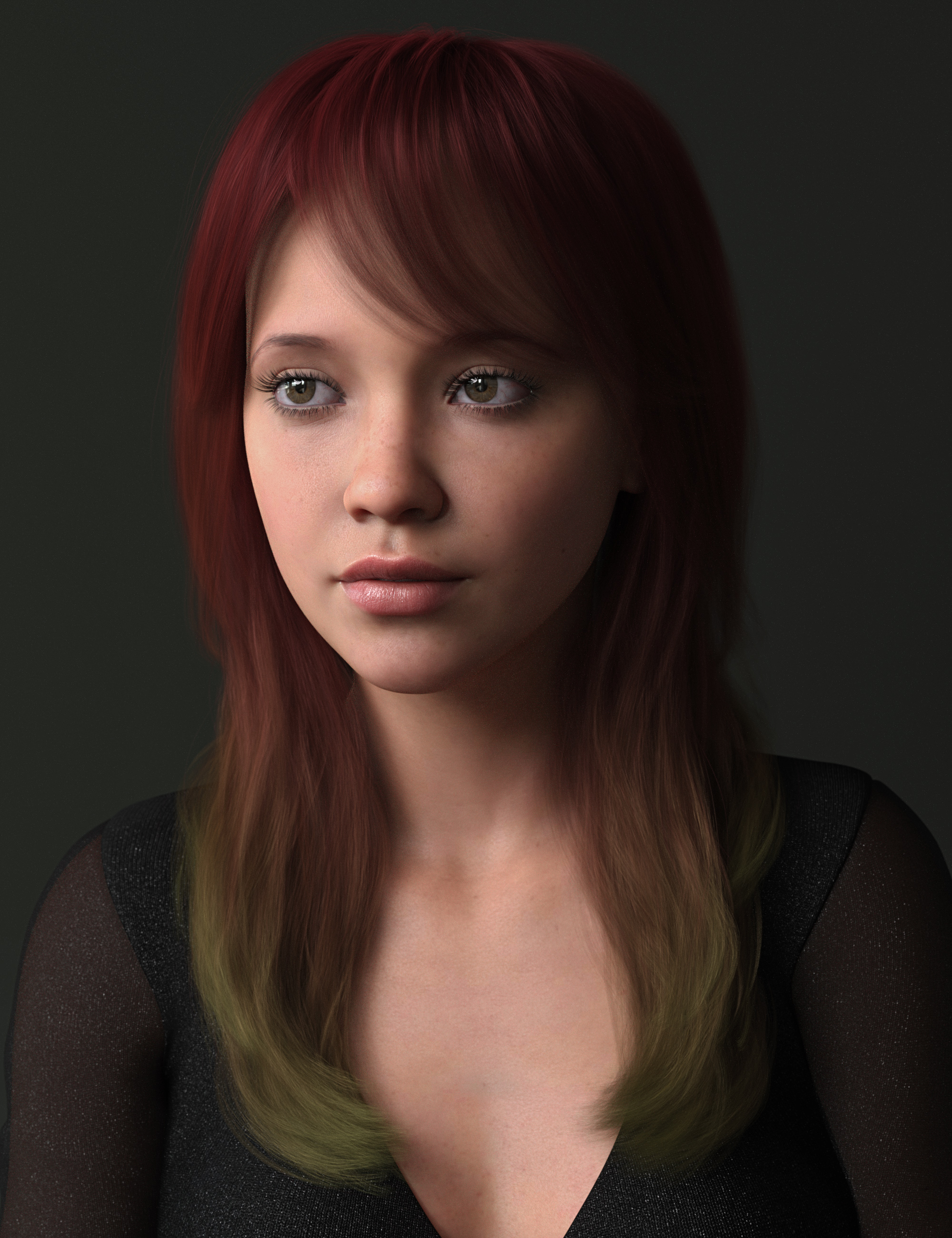 Layered Winter Style Hair Color Expansion | Daz 3D