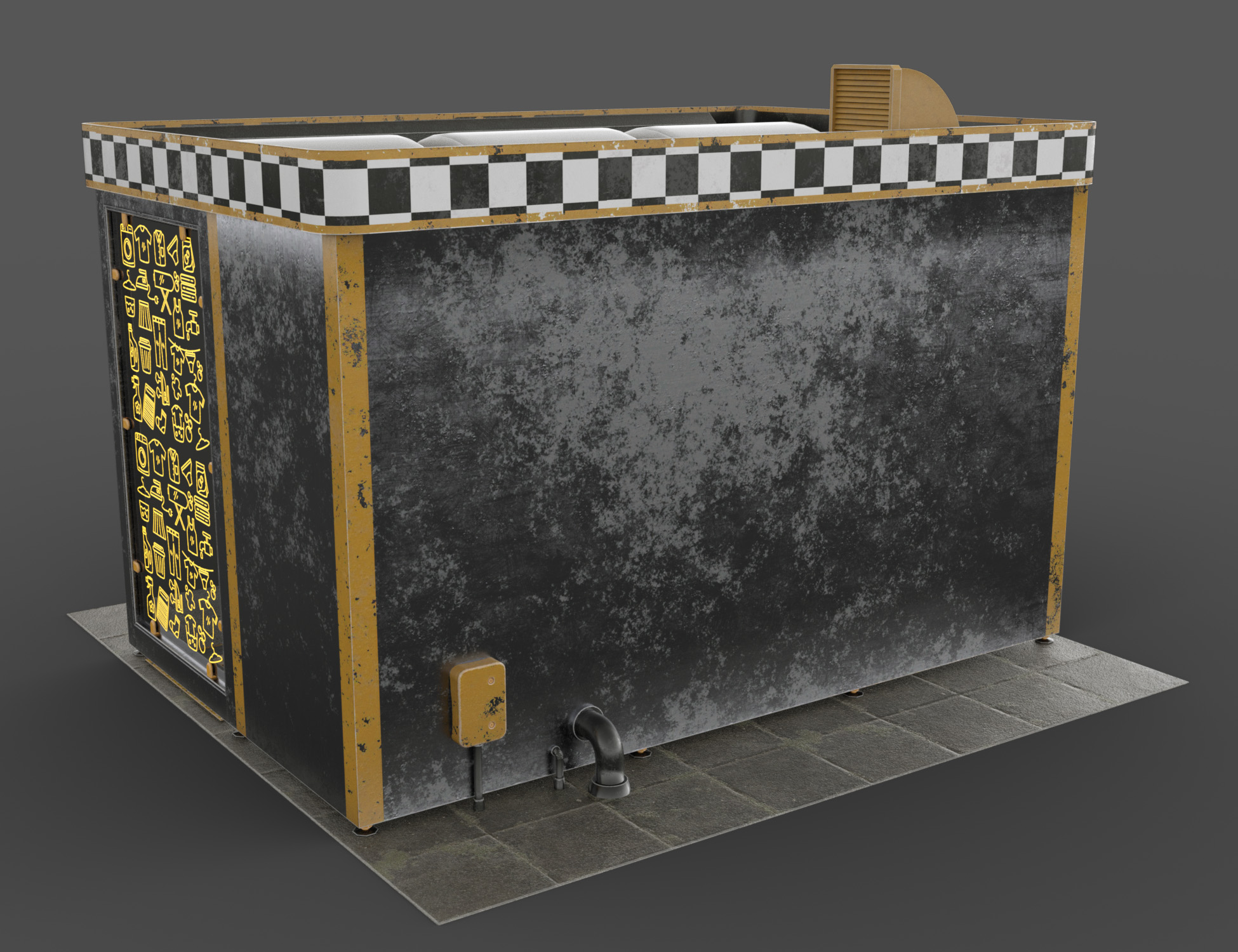Cyberpunk 24hr Launderette | Daz 3D