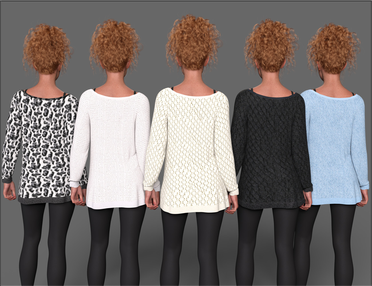 VYK Separates - dForce Button Down Sweater for Genesis 9 | Daz 3D