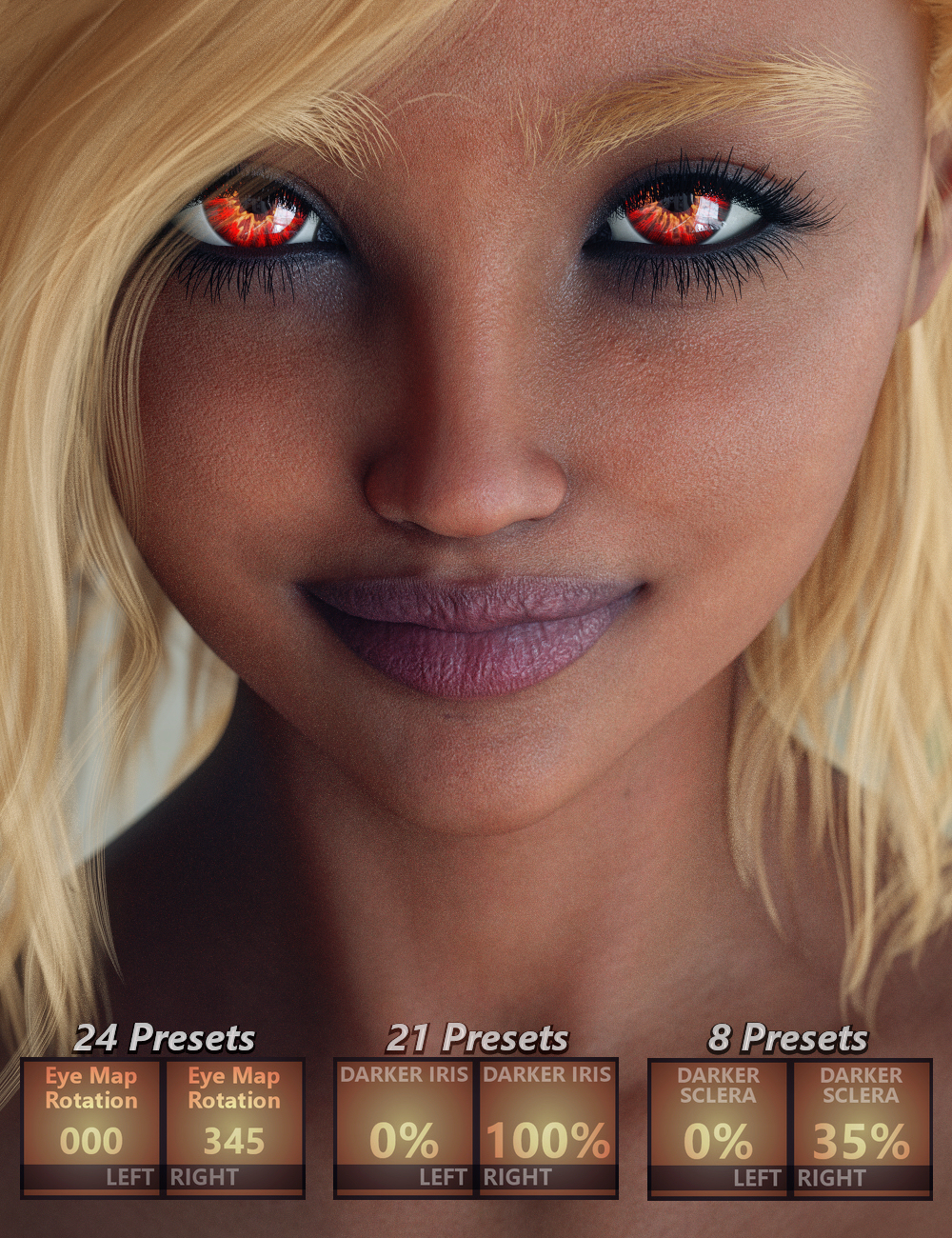 MMX Beautiful Eye Set 10 for Genesis 9 | Daz 3D