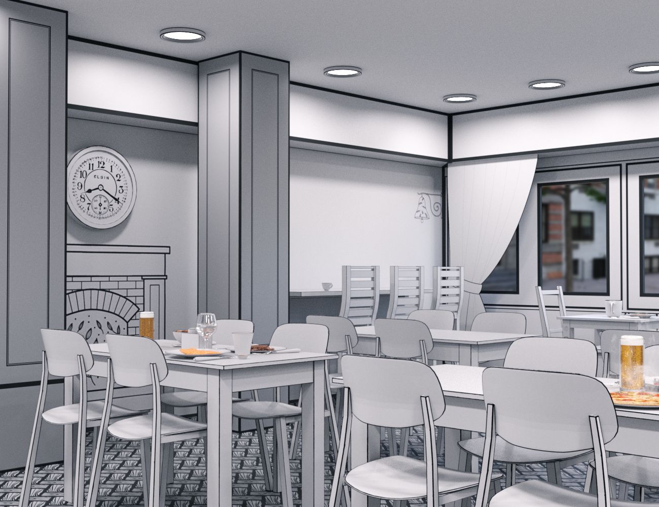 Manga Cafe | Daz 3D