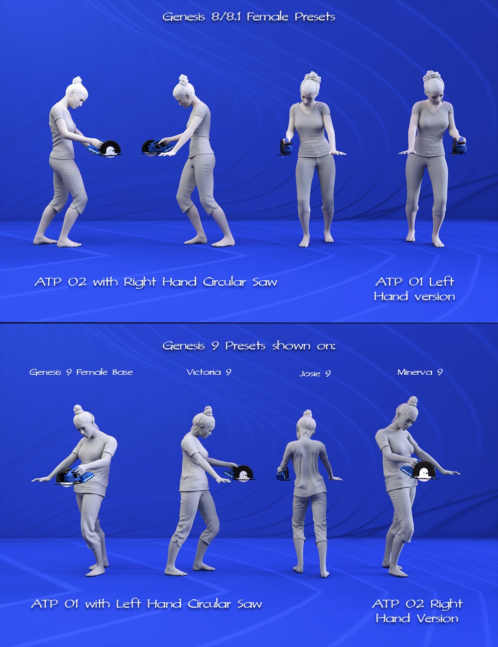 ARTY-FFicial's April's Tools and Poses for Genesis 9, 8, and 8.1 | Daz 3D