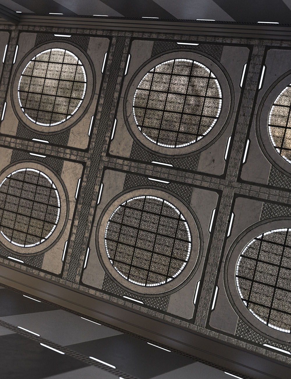 Medieval Sci-Fi Iray Wall Panel Shaders Vol 3 | Daz 3D