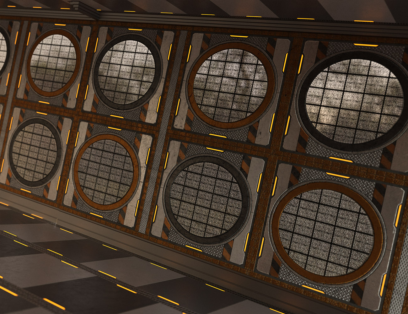 Medieval Sci-Fi Iray Wall Panel Shaders Vol 3 | Daz 3D