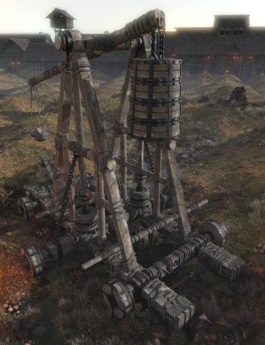 Medieval Trebuchets | Daz 3D
