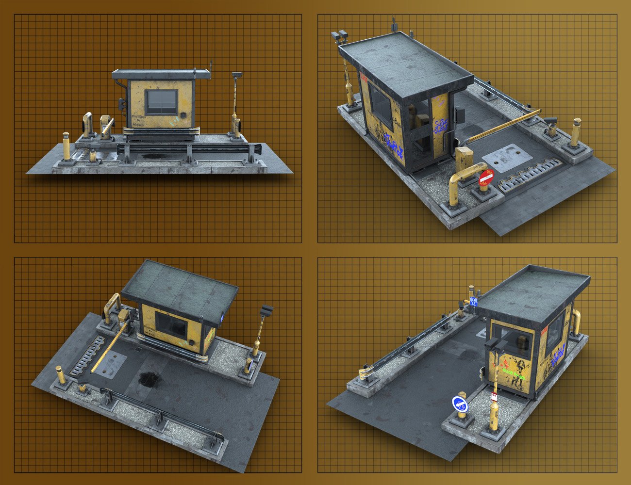 Security Gatehouse | Daz 3D