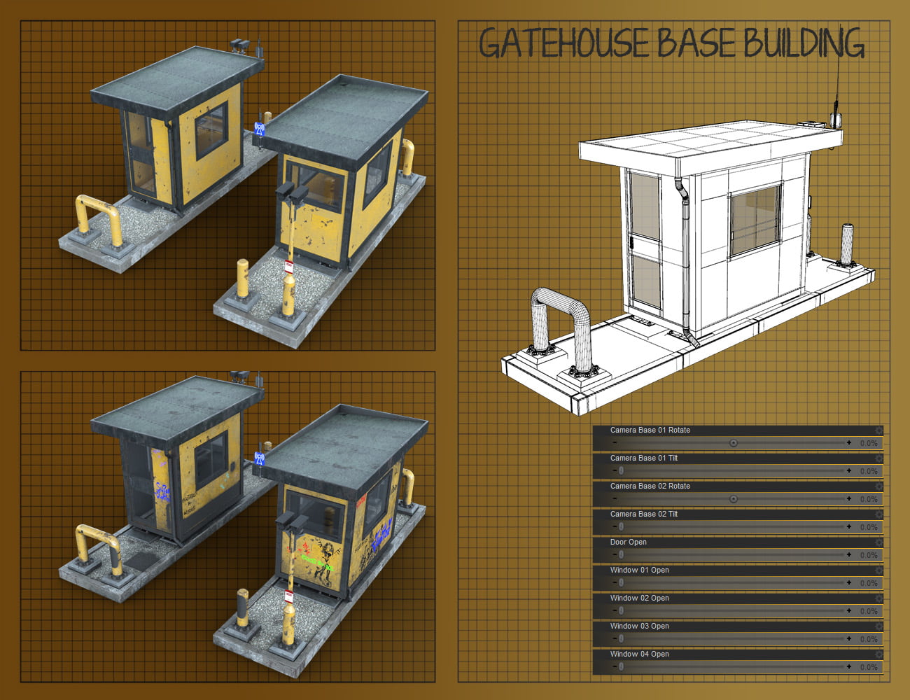 Security Gatehouse | Daz 3D