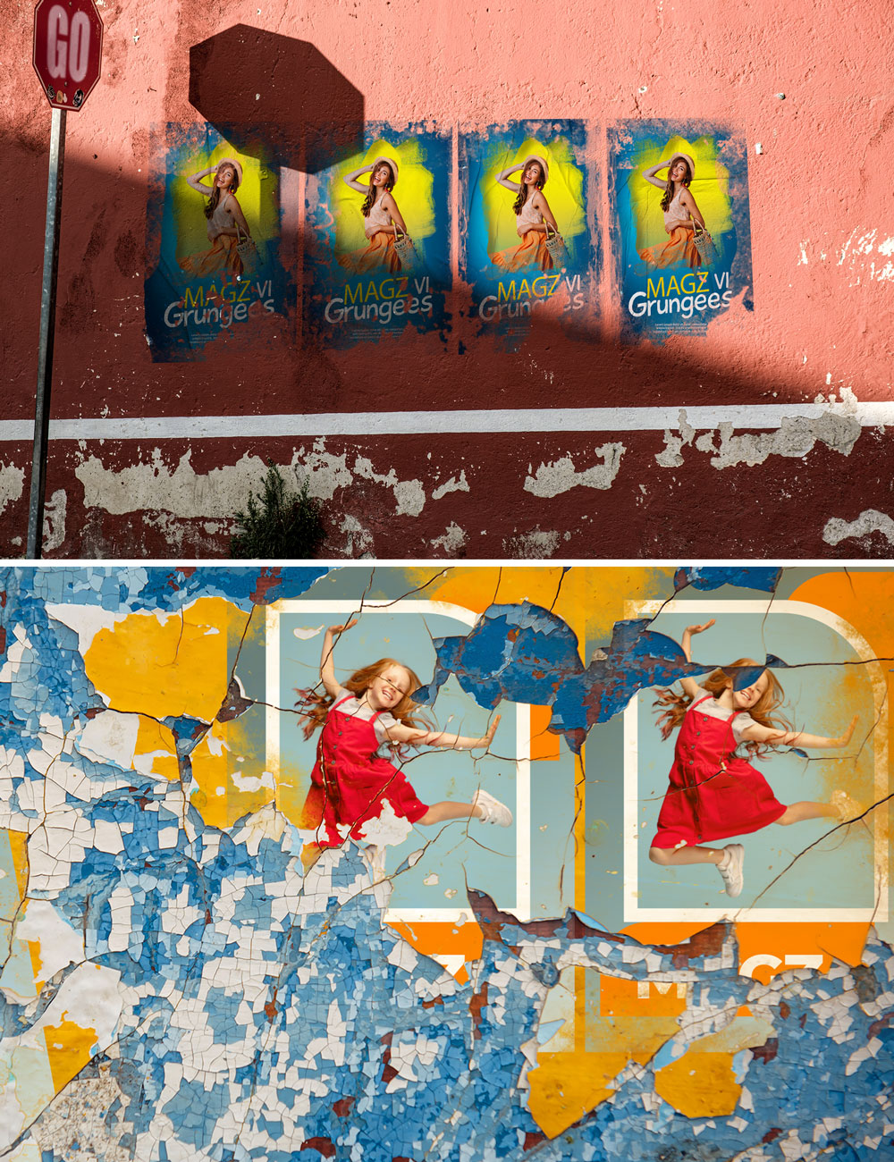 MAGZ 4 Grungees - Wall Posters, Brushes, Mockups, and More! | Daz 3D