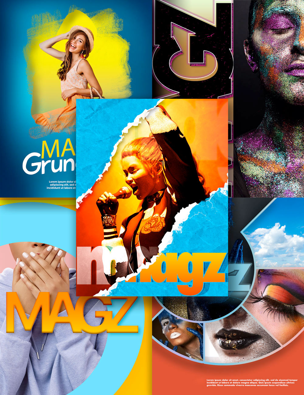 MAGZ 4 Grungees - Wall Posters, Brushes, Mockups, and More! | Daz 3D