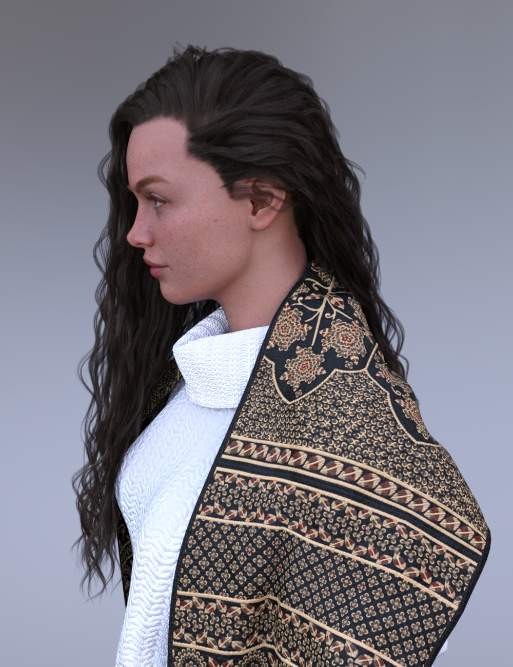 dForce XYZ Zooey Hair for Genesis 9 | Daz 3D