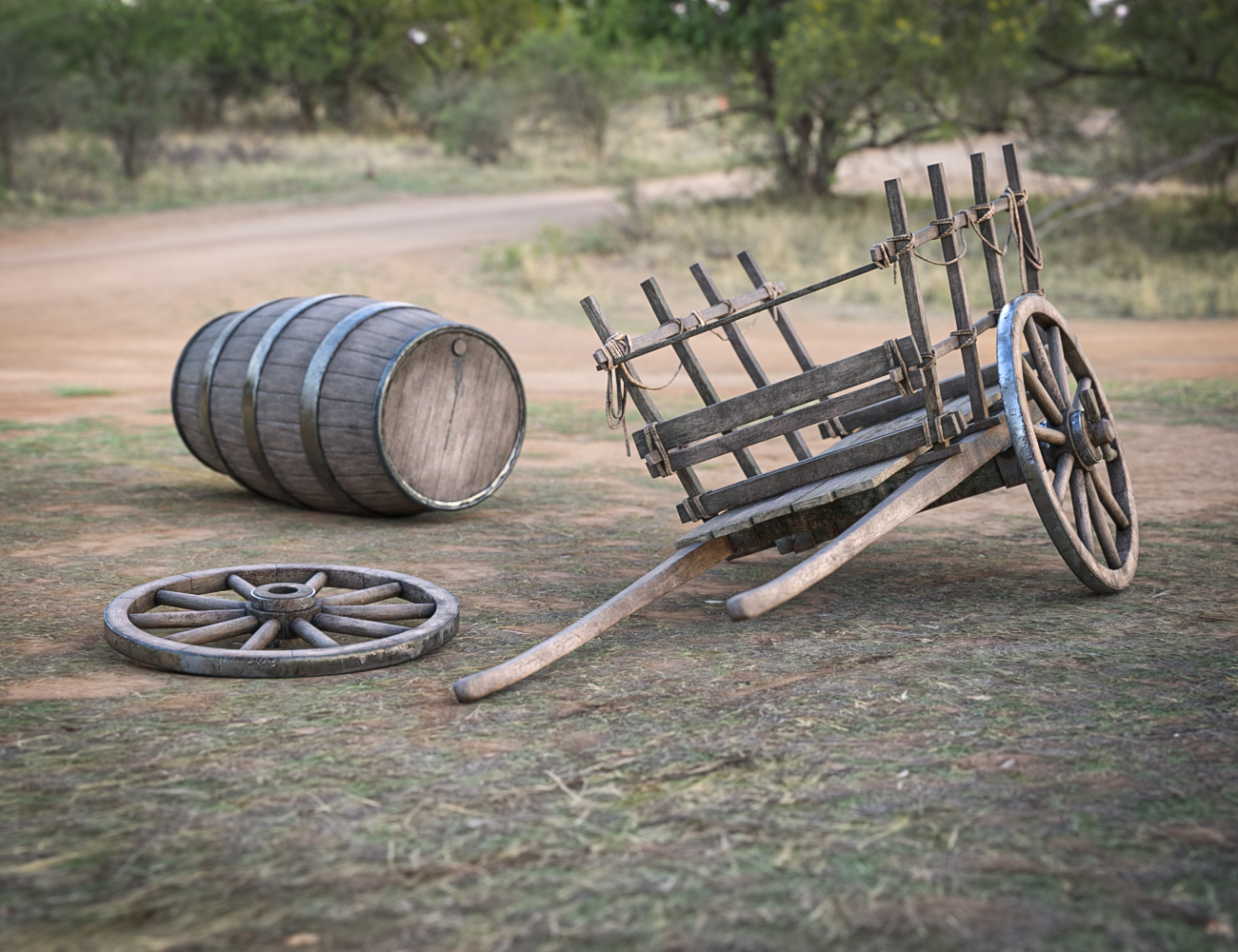 OR3D Medieval Cart 01 | Daz 3D