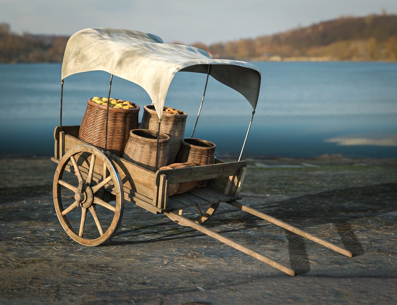 OR3D Medieval Cart 02 | Daz 3D