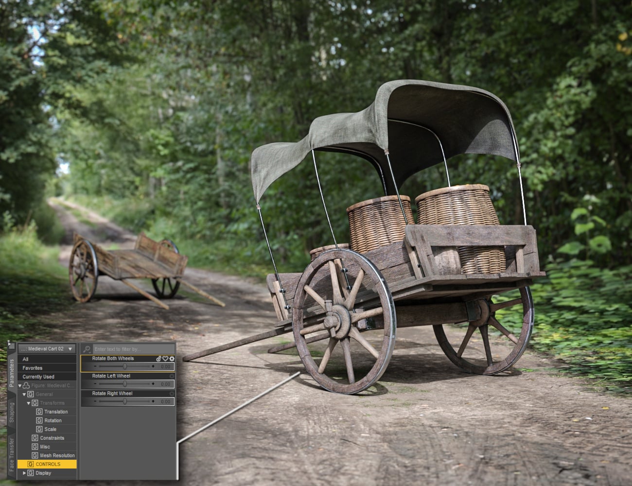 OR3D Medieval Cart 02 | Daz 3D