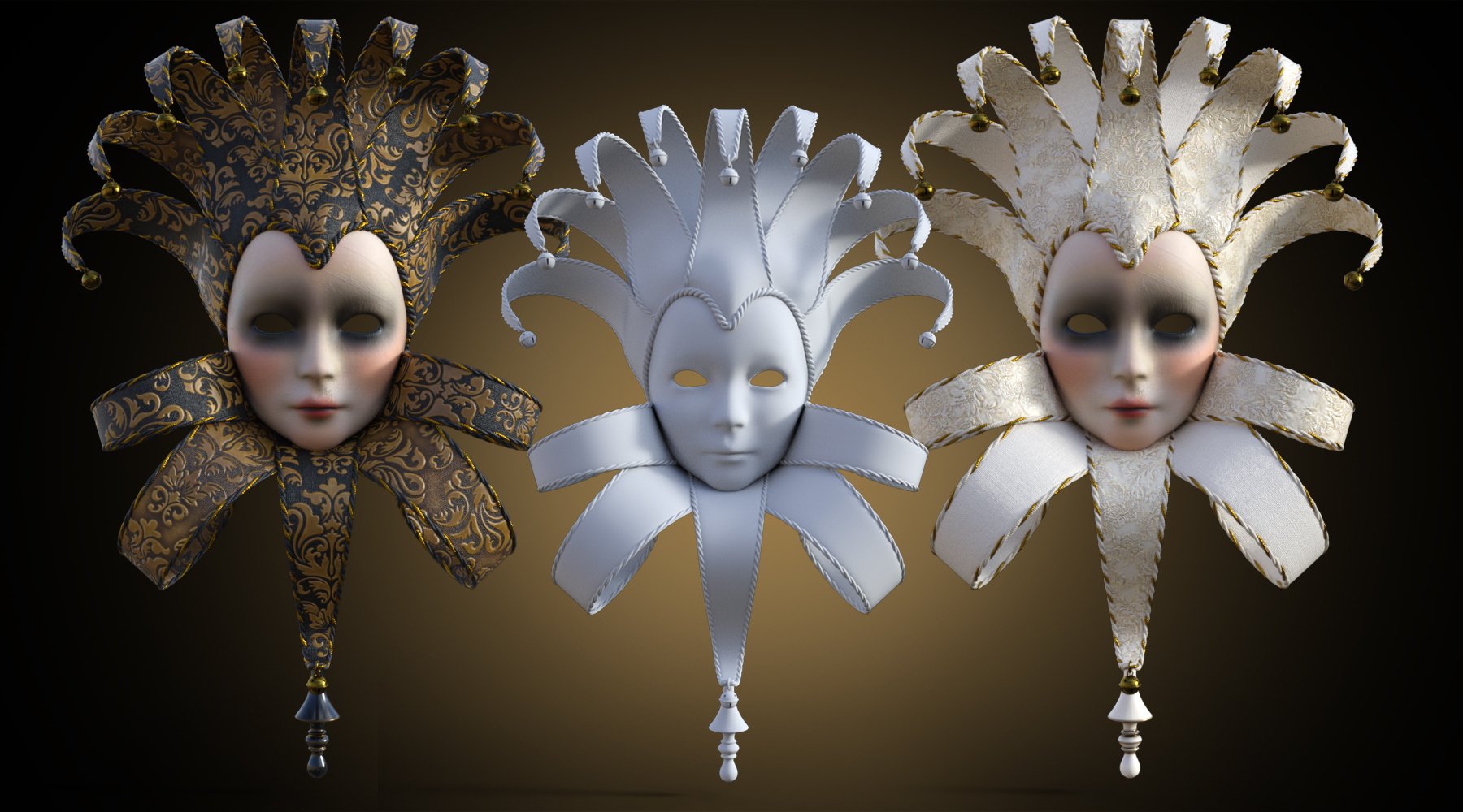 B.E.T.T.Y. Venetian Masks | Daz 3D