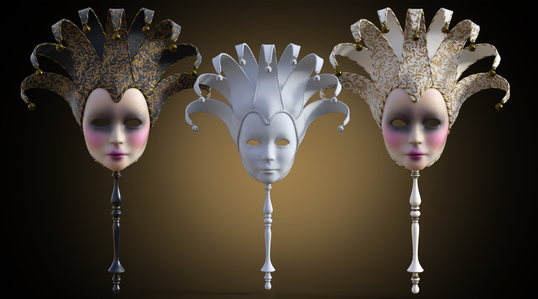 B.E.T.T.Y. Venetian Masks | Daz 3D