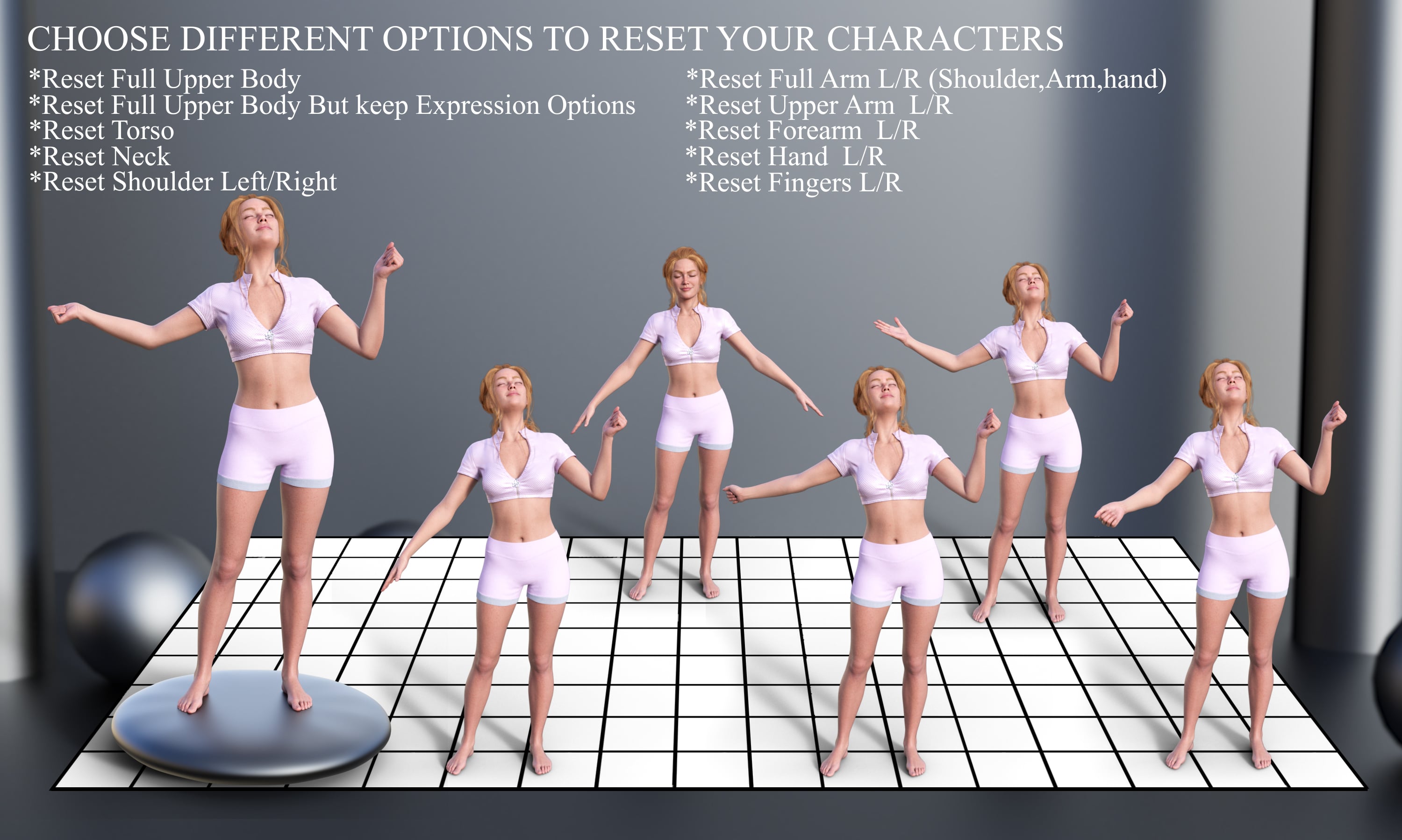 JW Pro Pose Reset for Genesis 9 | Daz 3D