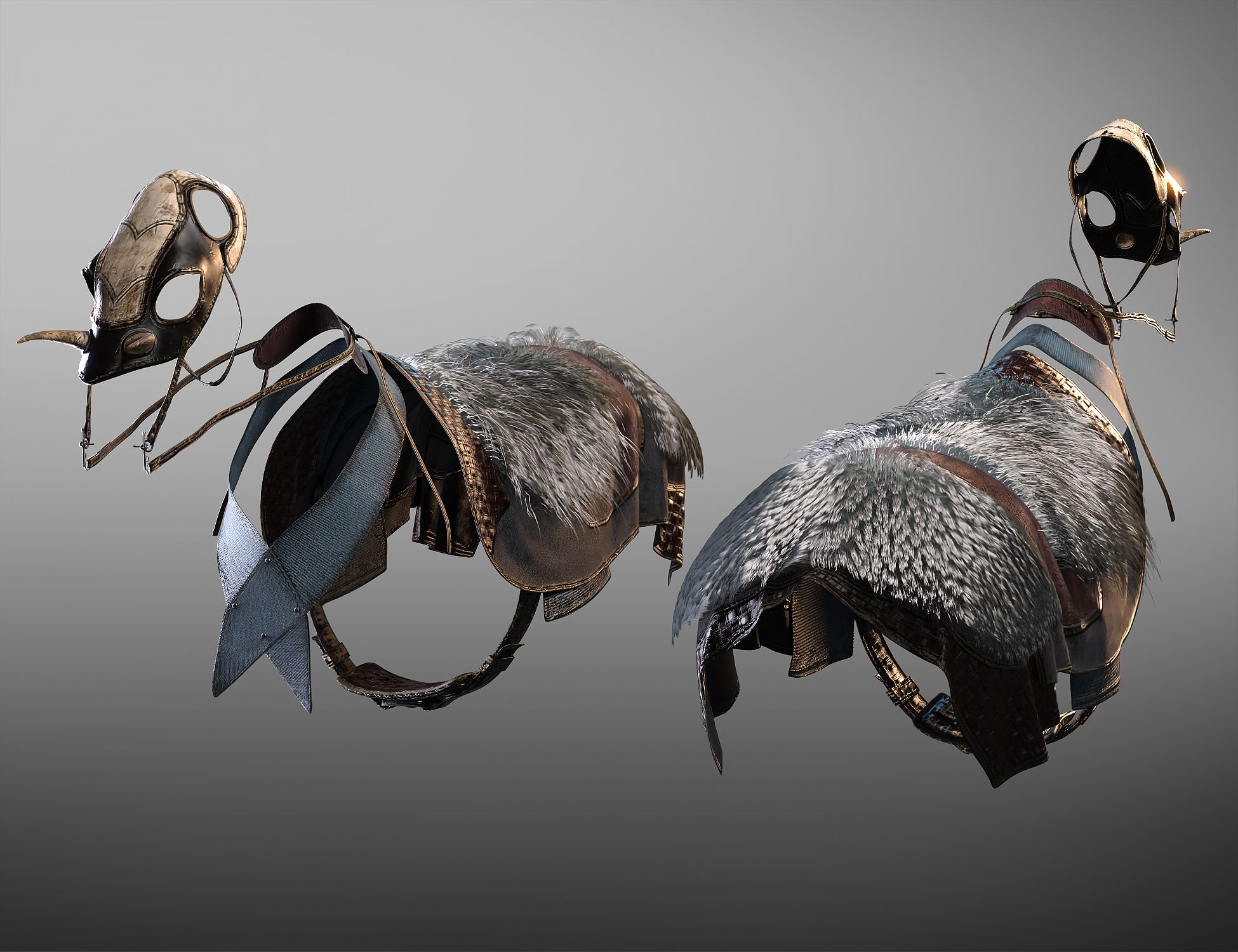dForce Horse Barding Texture Add-On | Daz 3D