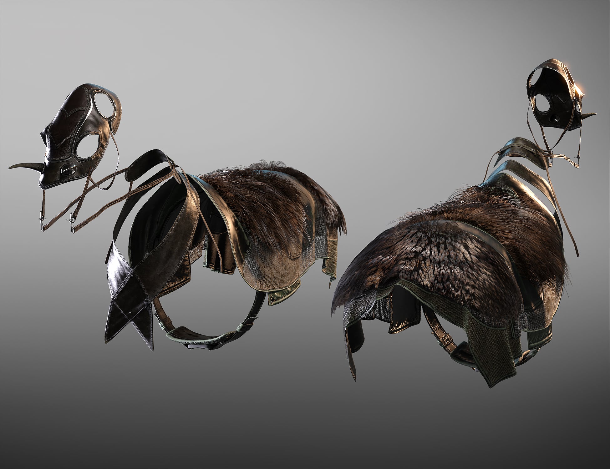 dForce Horse Barding Texture Add-On | Daz 3D