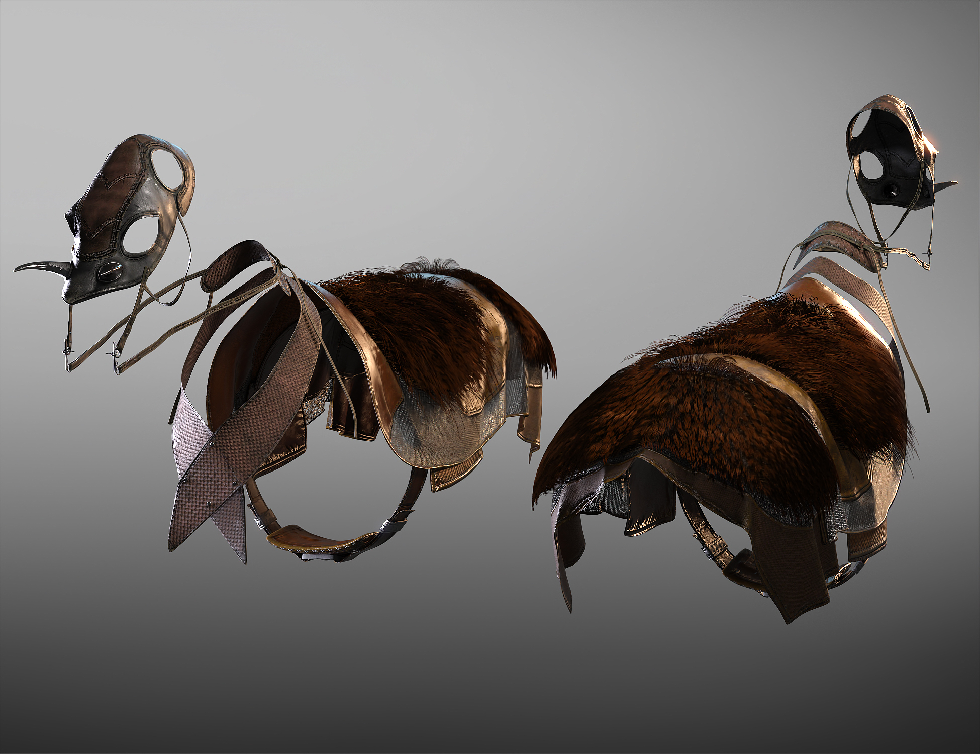 dForce Horse Barding Texture Add-On | Daz 3D