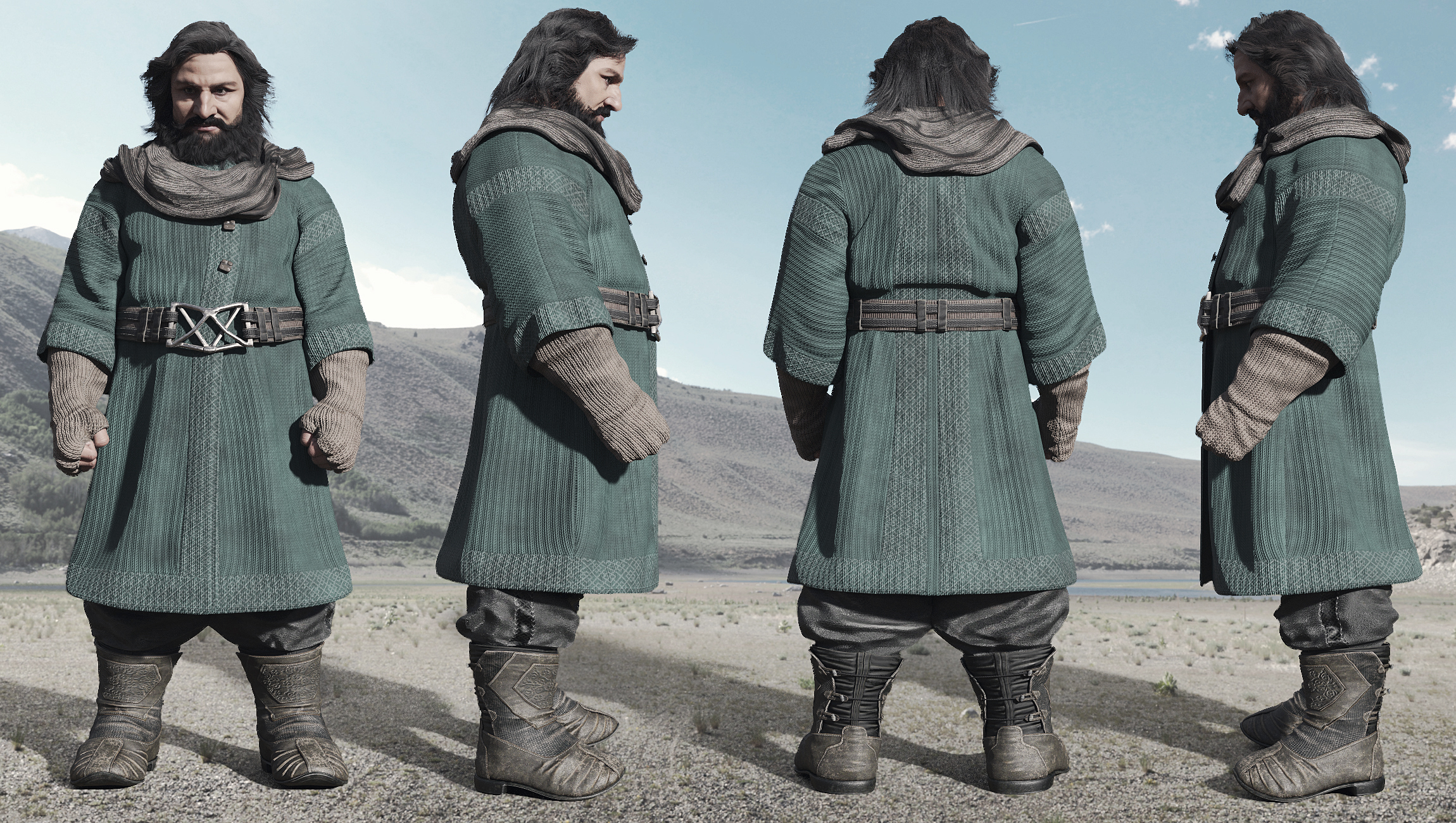 dForce Medieval Dwarf Outfit for Genesis 9 | Daz 3D