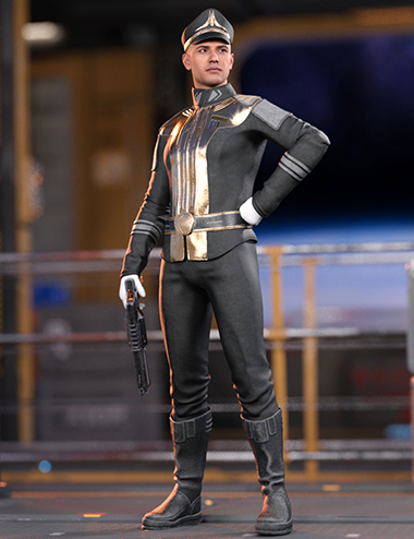 Sci-Fi Captain Outfit for Genesis 9 | Daz 3D