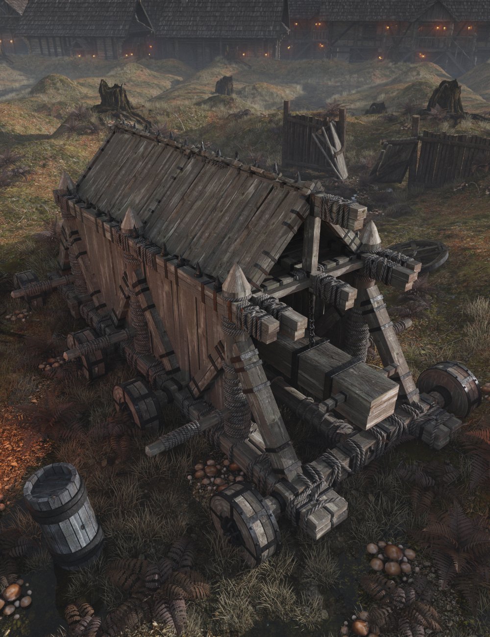 Medieval Battering Rams | Daz 3D
