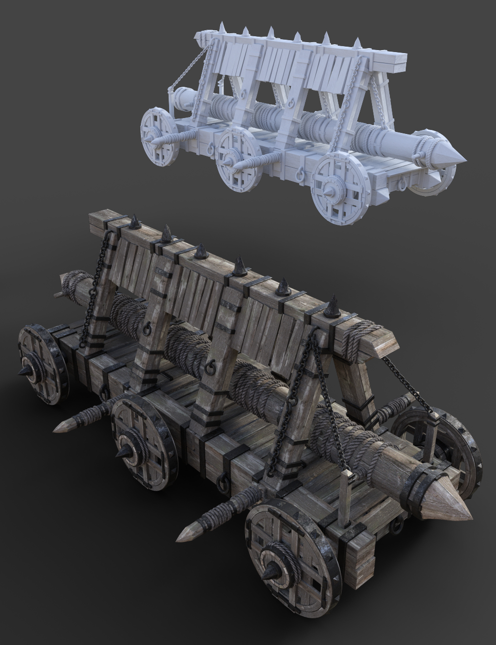 Medieval Battering Rams | Daz 3D