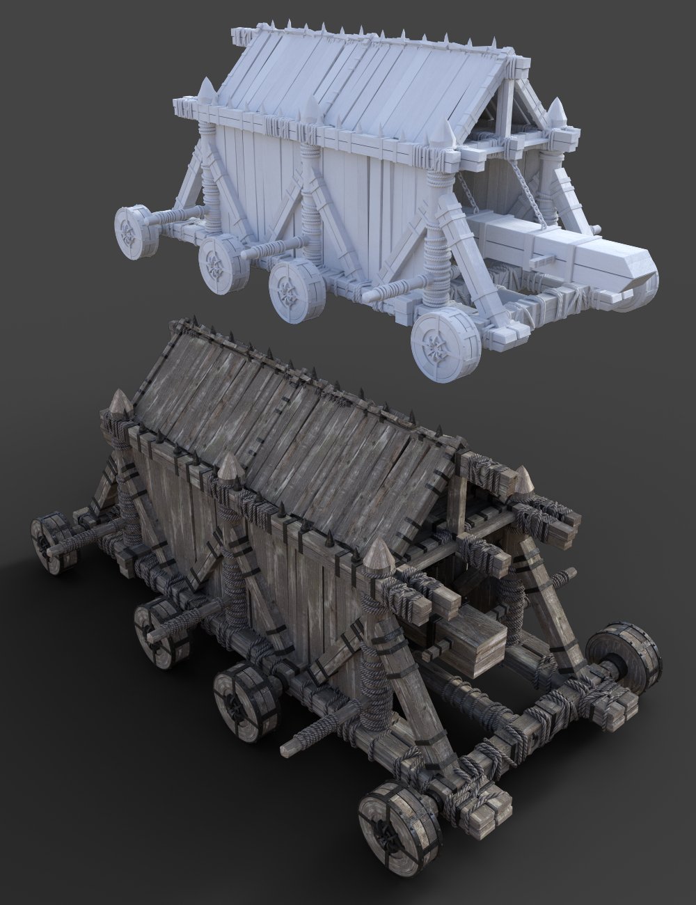 Medieval Battering Rams | Daz 3D
