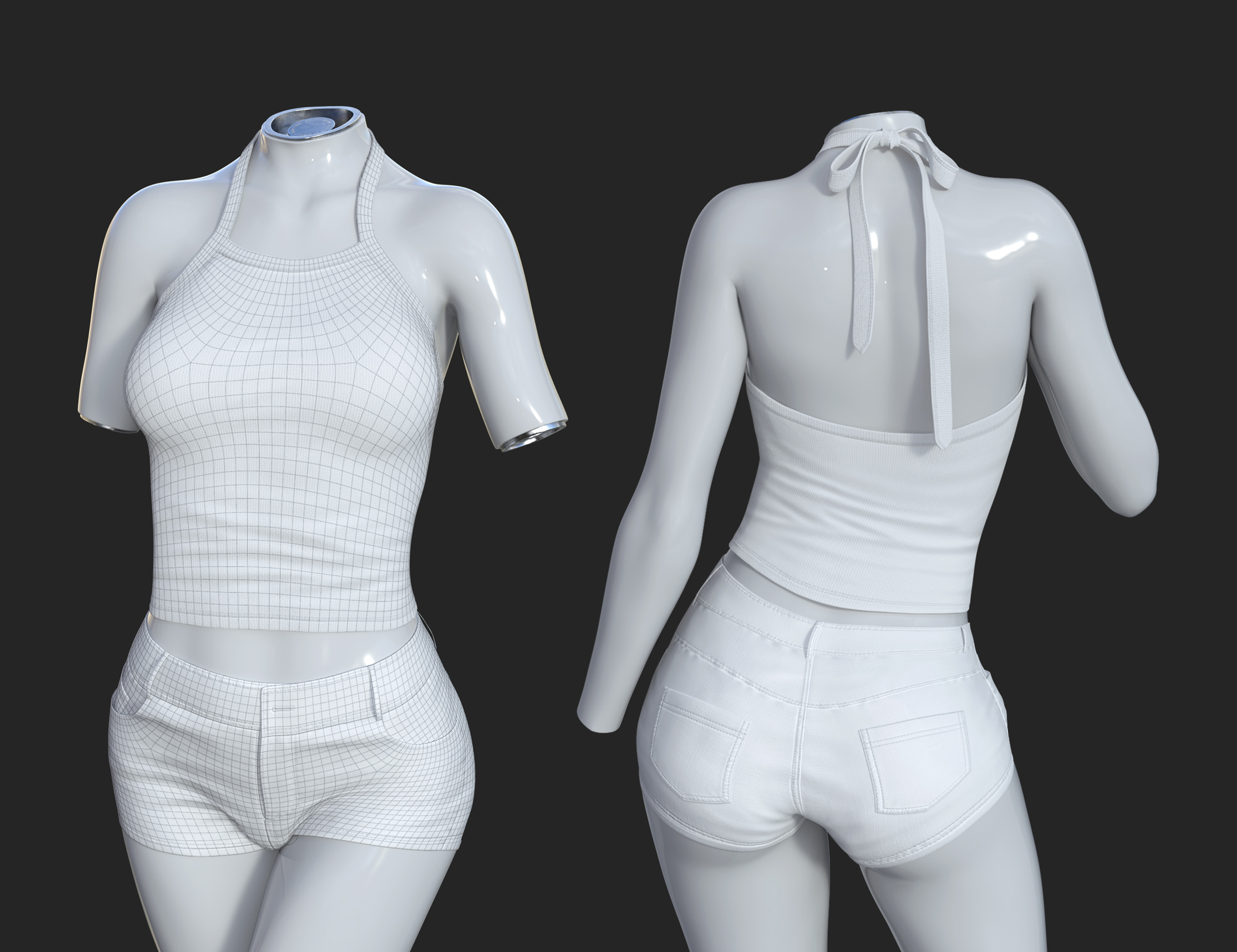 SU Summer Cool Set with dForce for Genesis 8 8.1 and 9 | Daz 3D