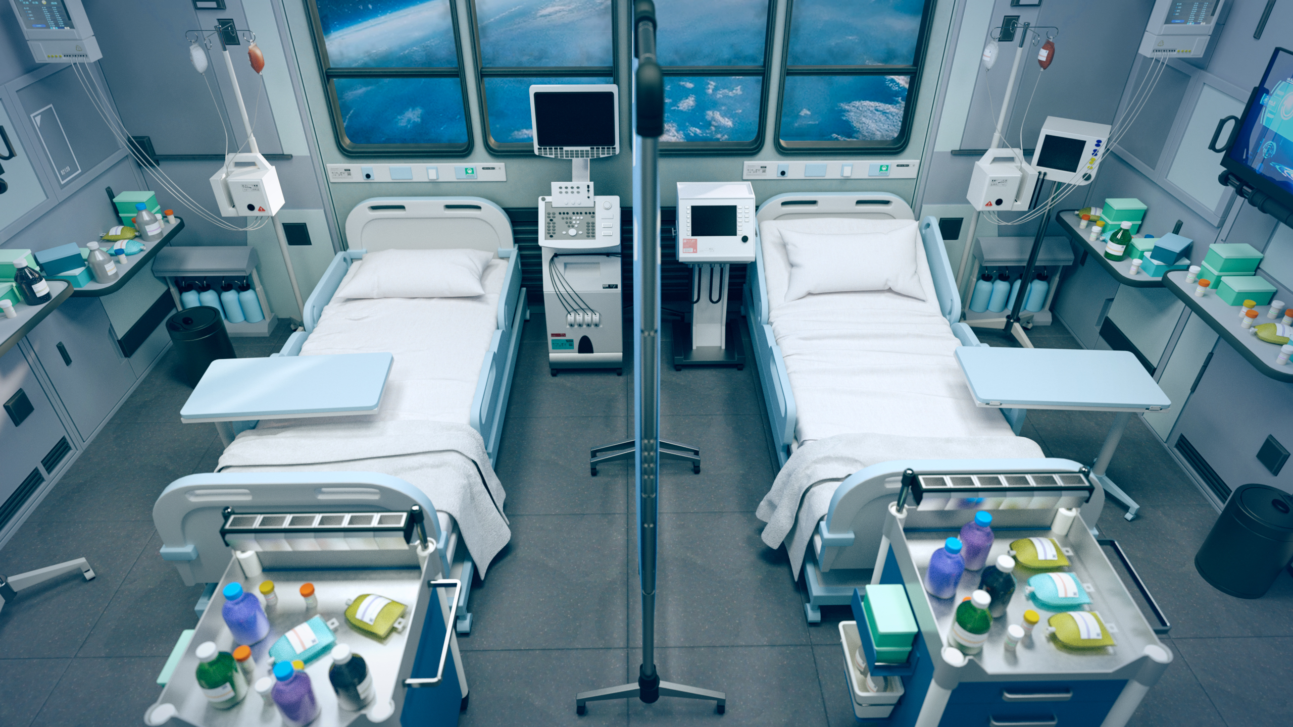Sci-Fi Marine Patient Room | Daz 3D