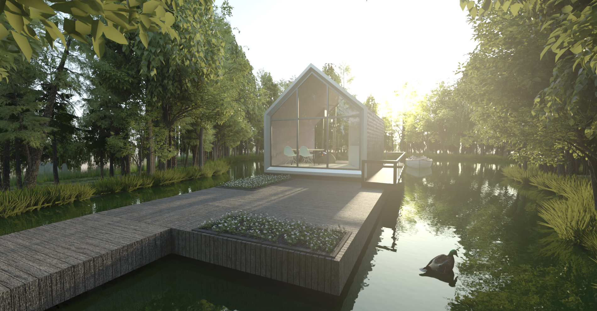 Tiny Lake Cabin | Daz 3D