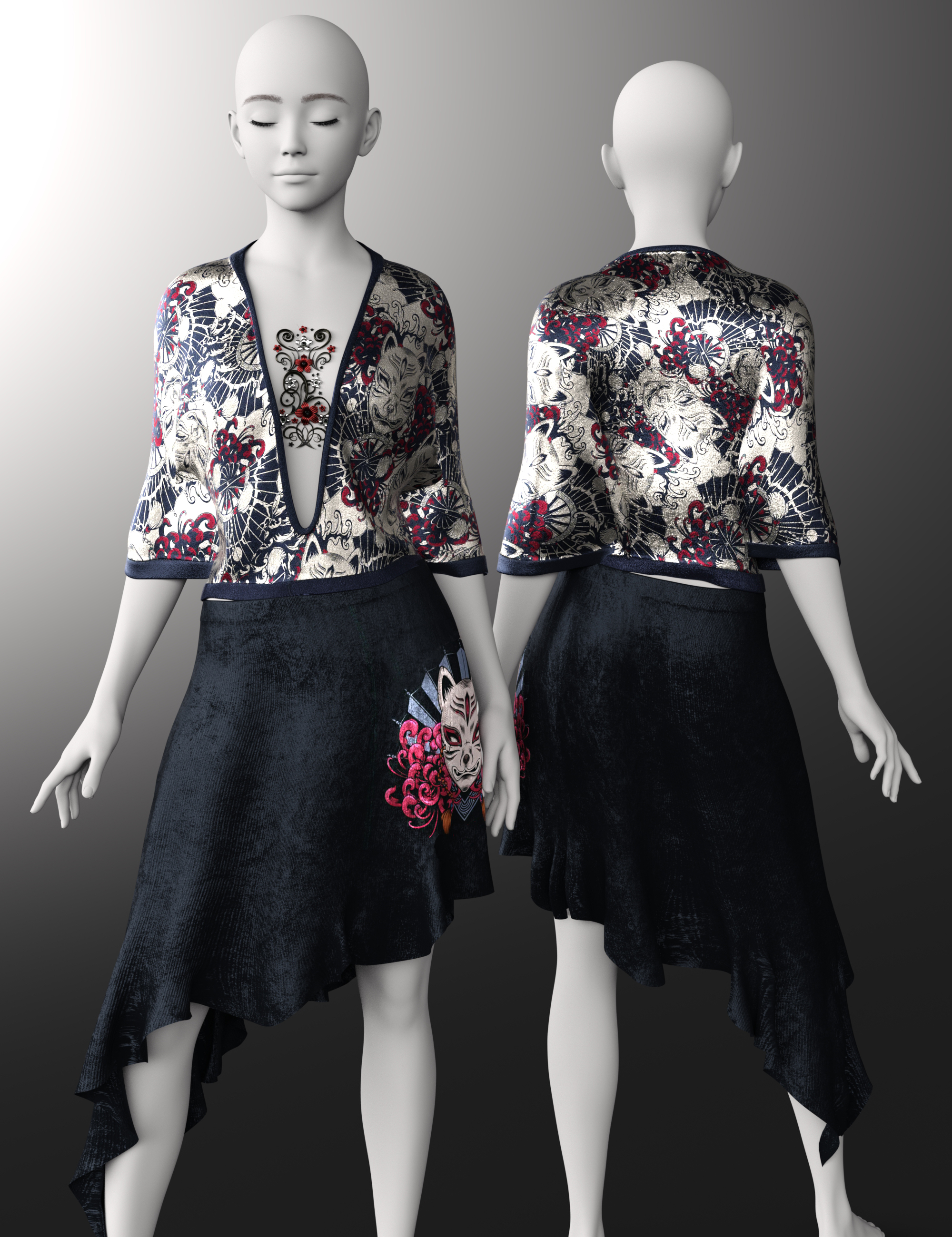 Soffancska for dForce Sofia Outfit for Genesis 9 Texture Add-On | Daz 3D