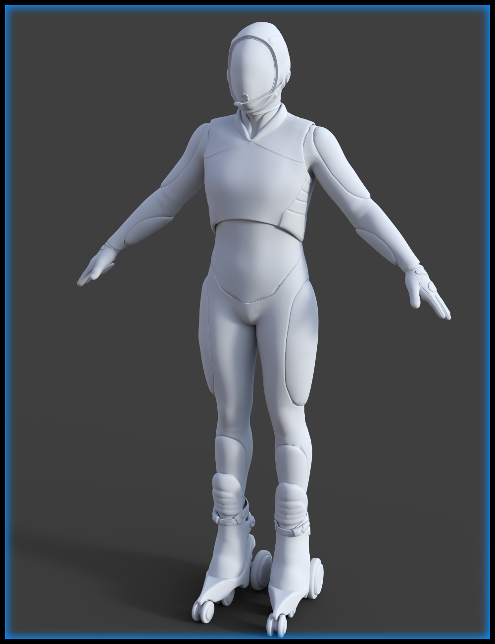 ND CyberDream RollerBlade Outfit for Genesis 9 | Daz 3D