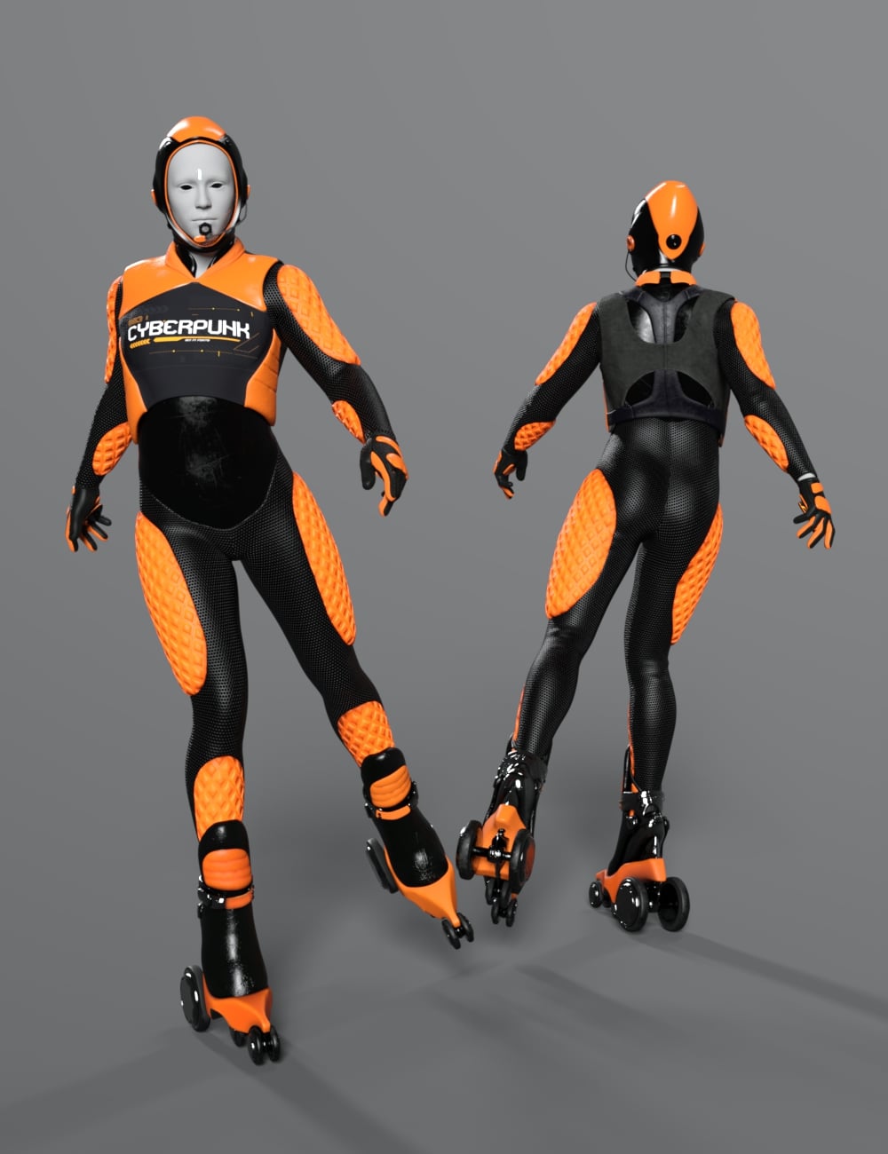 Cyberrun for ND CyberDream Rollerblade for Genesis 9 | Daz 3D