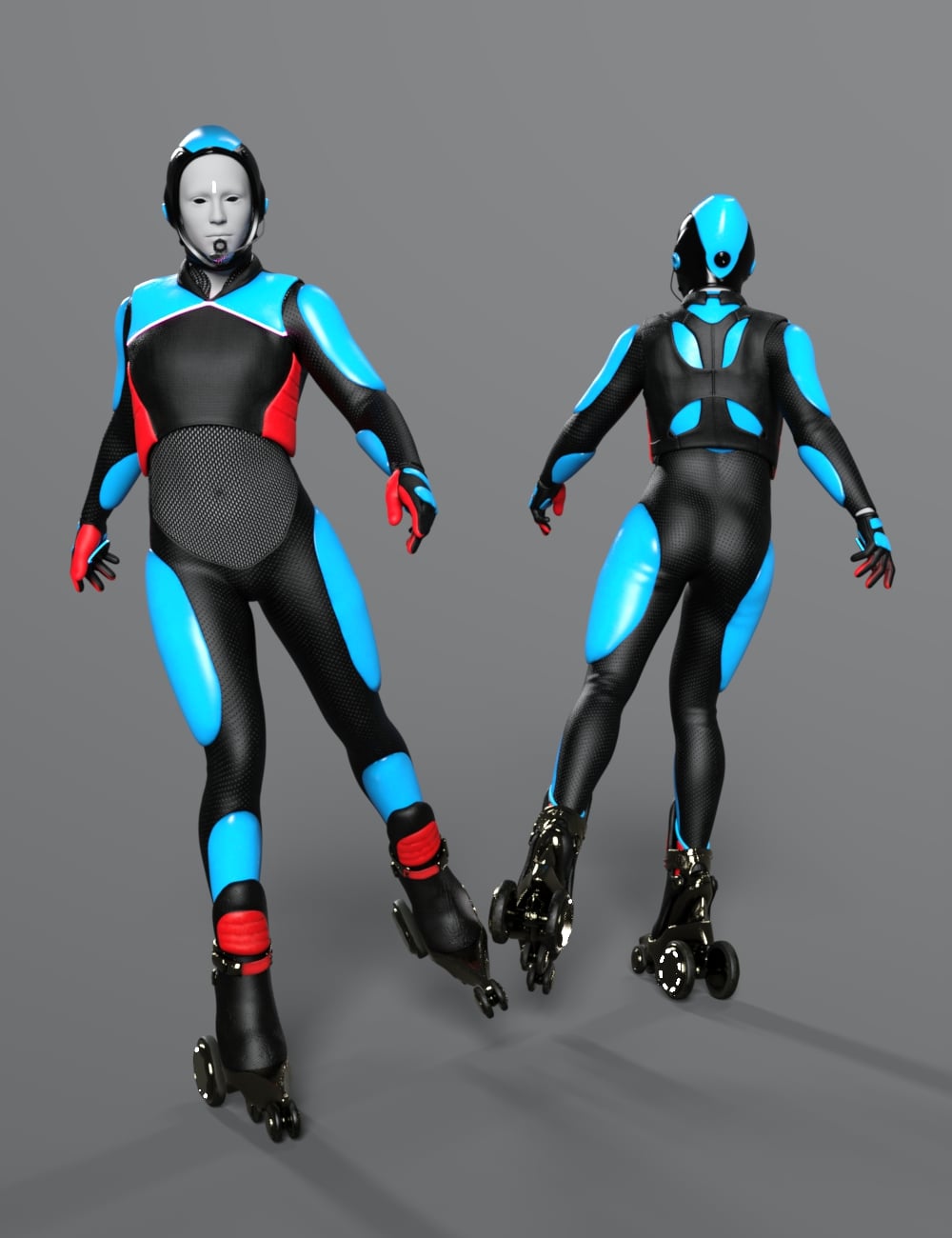 Cyberrun for ND CyberDream Rollerblade for Genesis 9 | Daz 3D