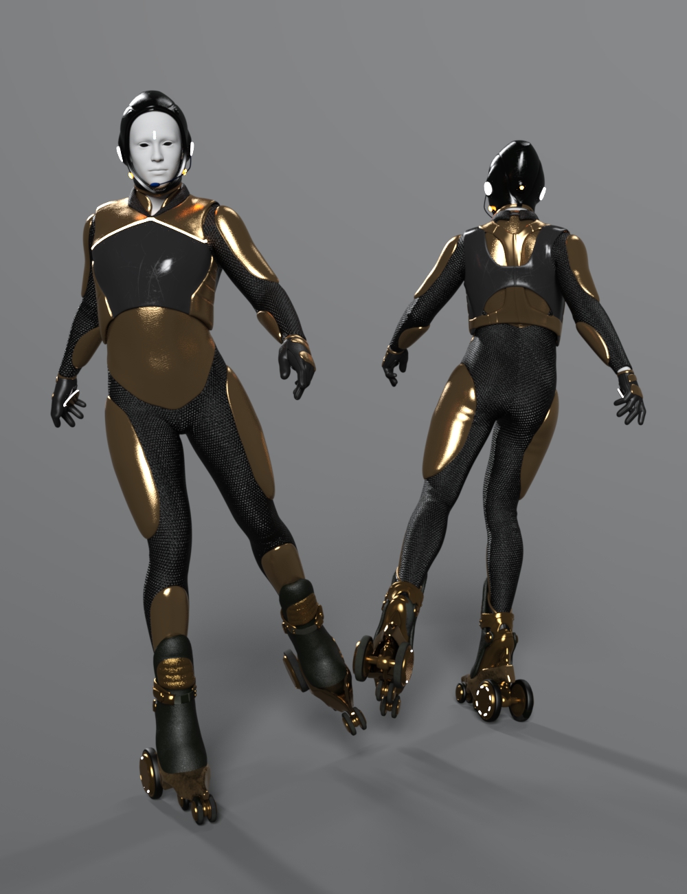 Cyberrun for ND CyberDream Rollerblade for Genesis 9 | Daz 3D