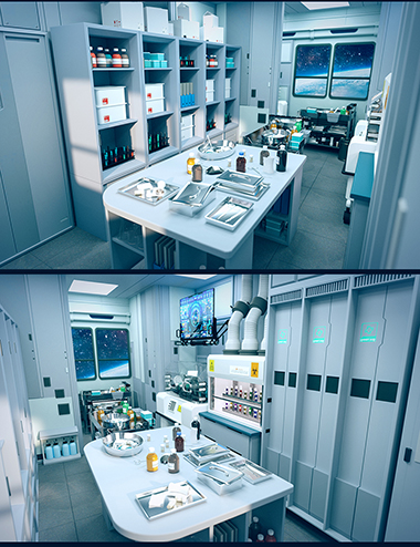 Sci-Fi Marine Storage Room | Daz 3D