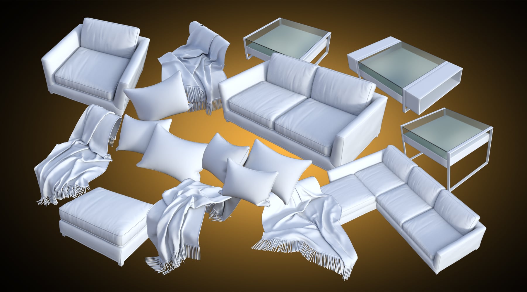 B.E.T.T.Y. Living Room Props | Daz 3D