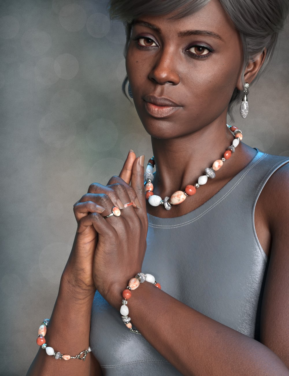 Mixed Gems Jewelry Set for Genesis 9 | Daz 3D