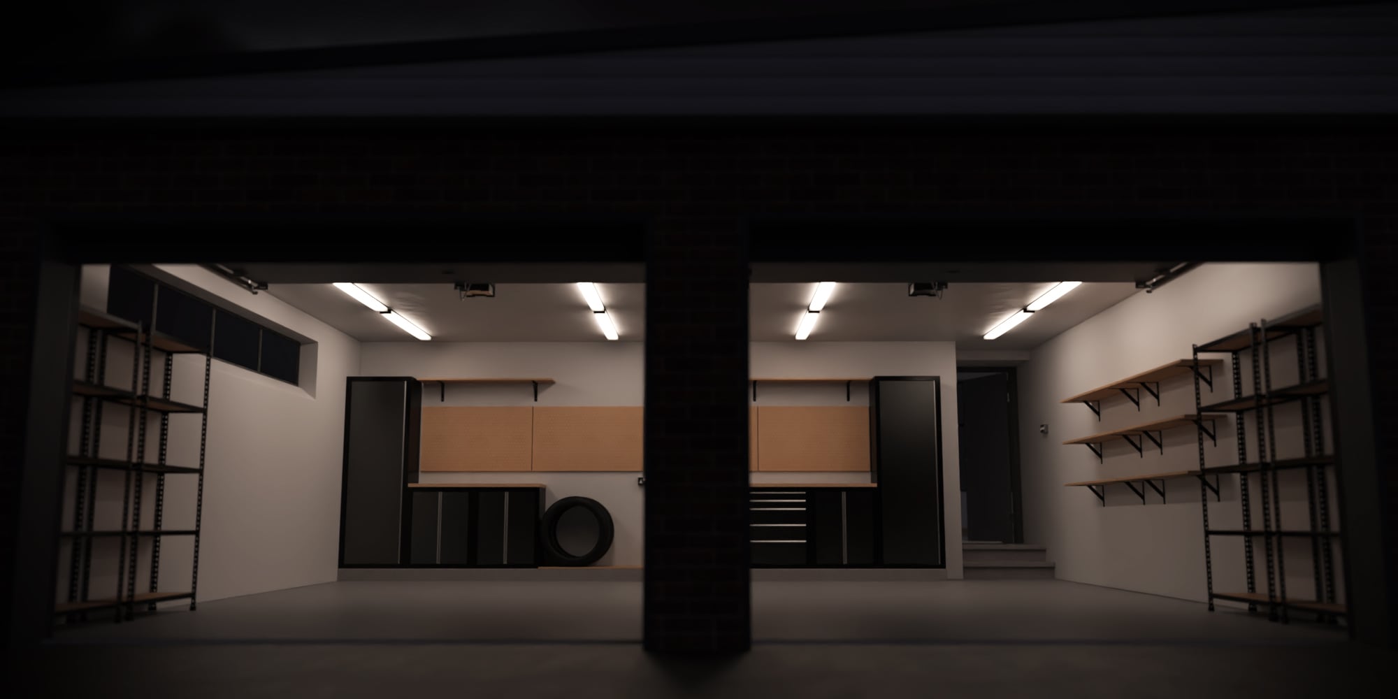 The Modern Home Garage | Daz 3D