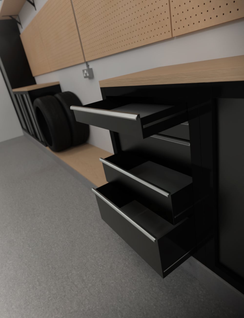 The Modern Home Garage | Daz 3D