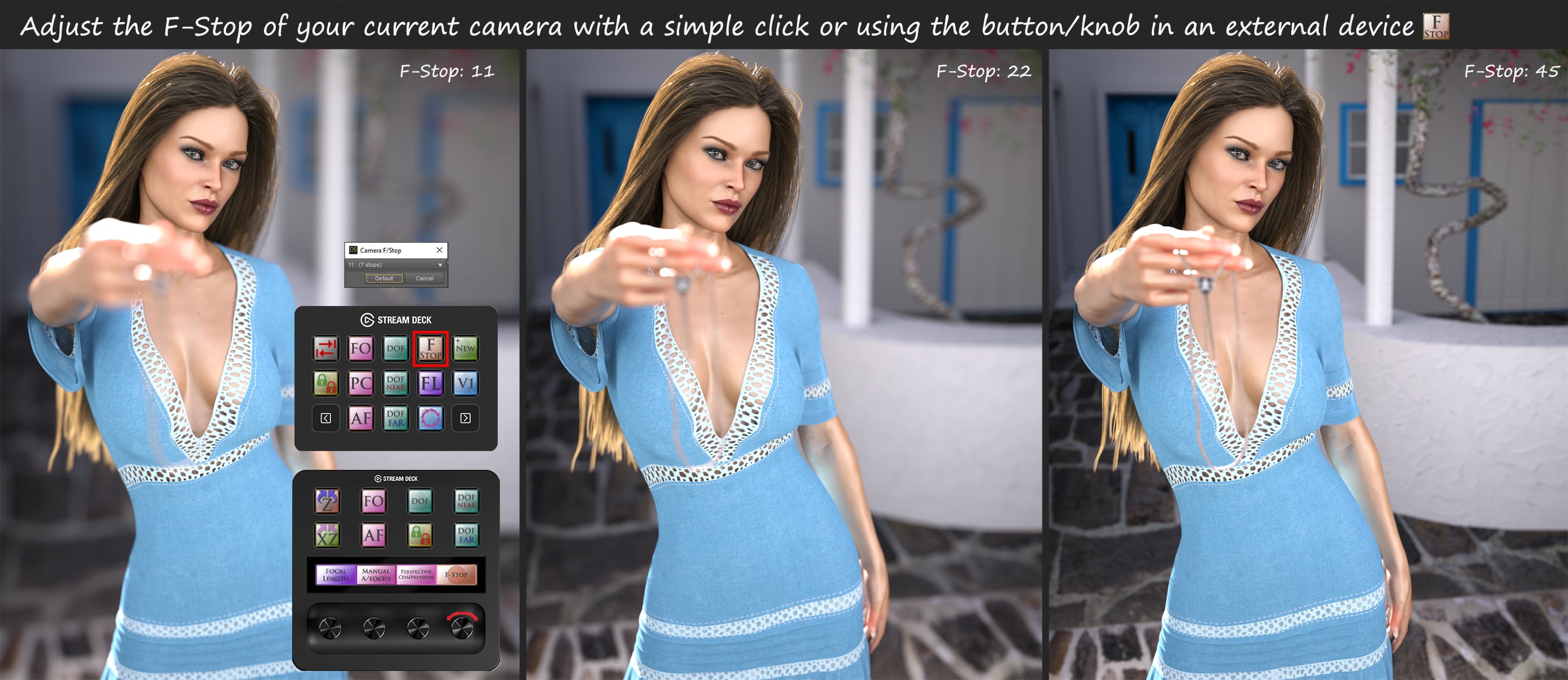 Camera - Lights - Tone Mapping - Action Bundle | Daz 3D