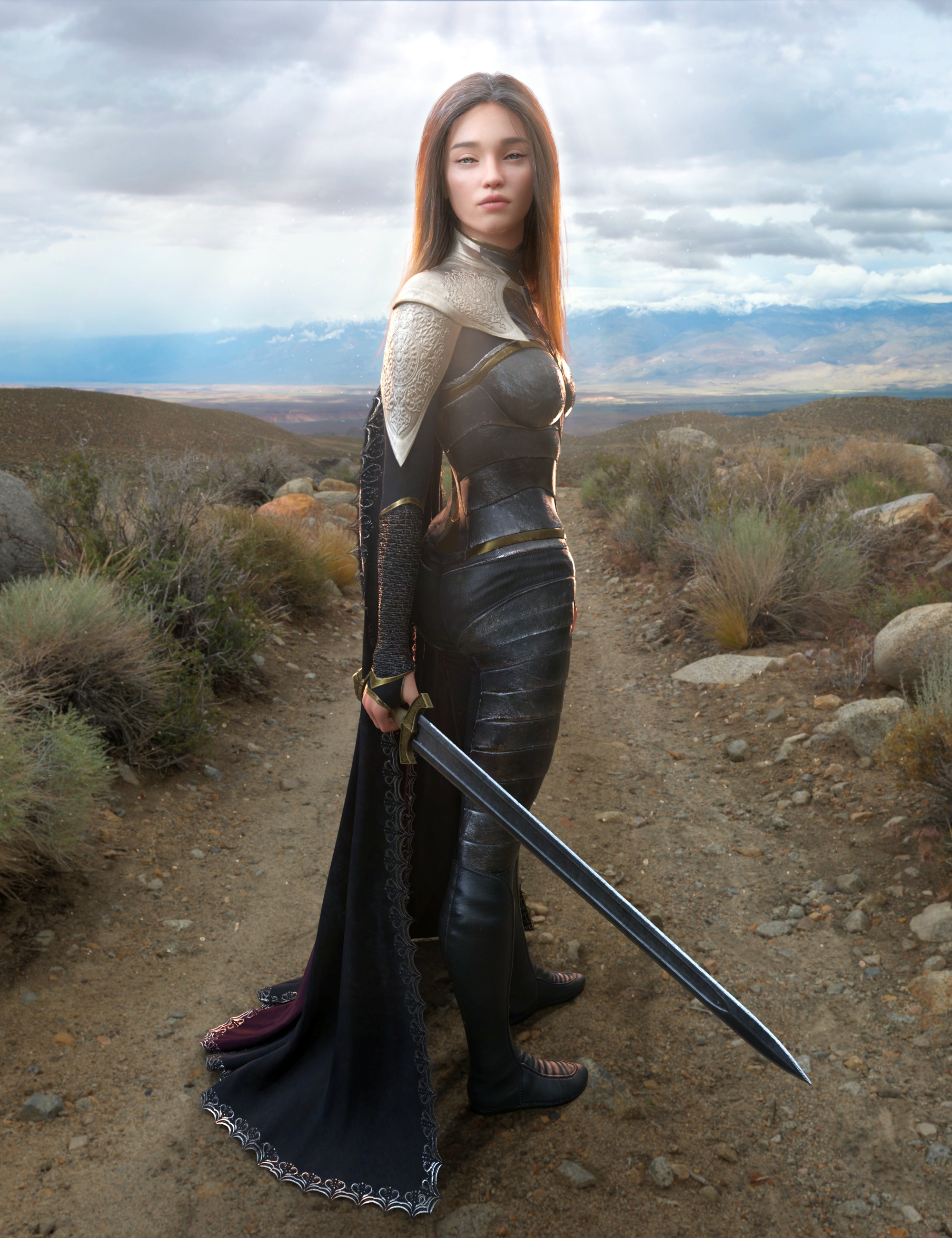 dForce War Witch Wardrobe Add-On for Genesis 8 and 8.1 | Daz 3D