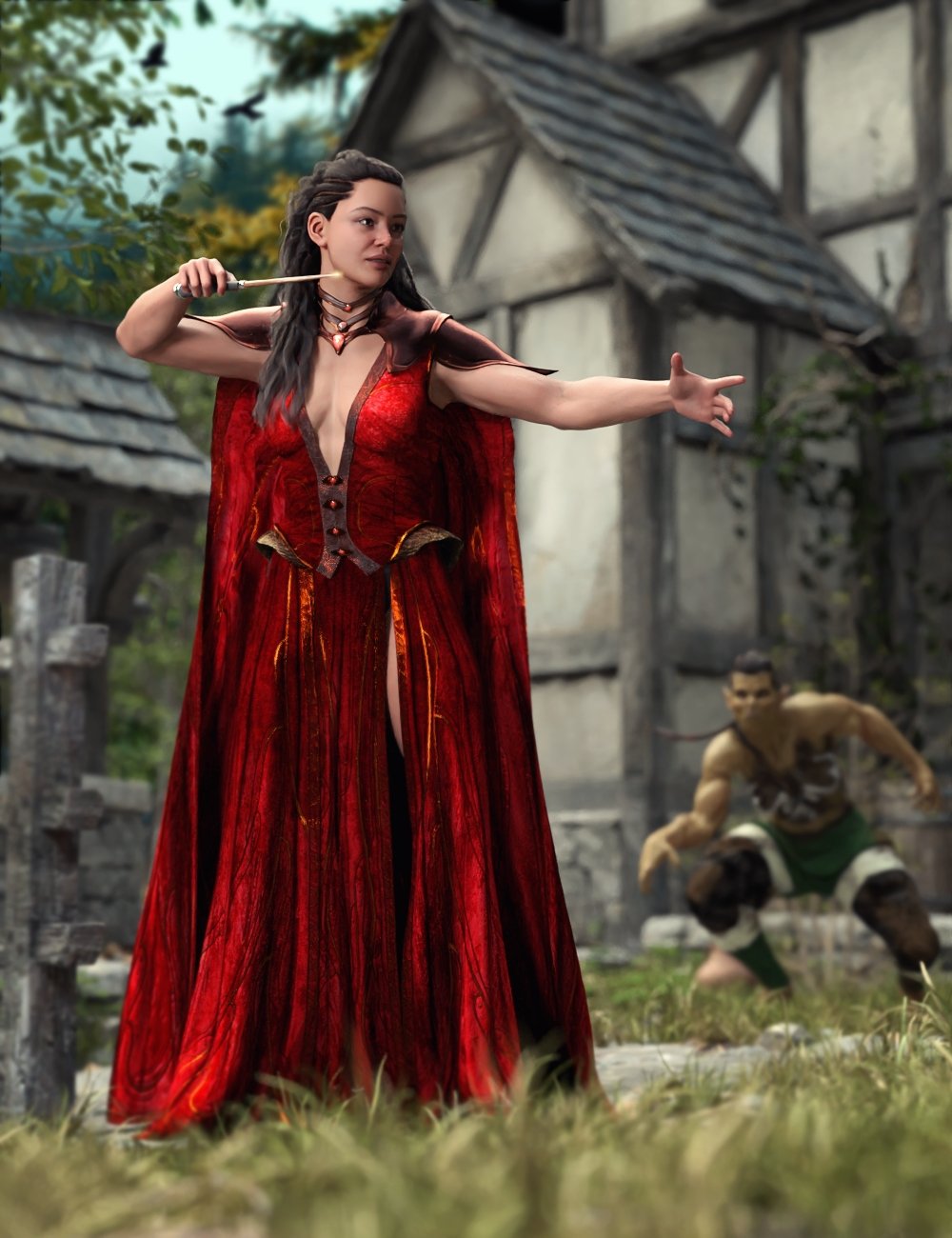 dForce War Witch Bundle for Genesis 8 and 8.1 | Daz 3D