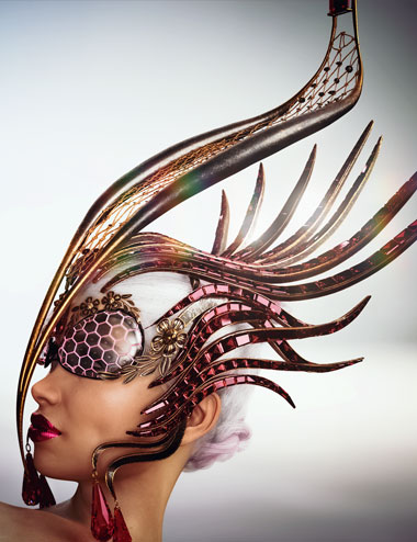 Extravaganza Futuristic Headdress for Genesis 9, 8.1, and 8 | Daz 3D