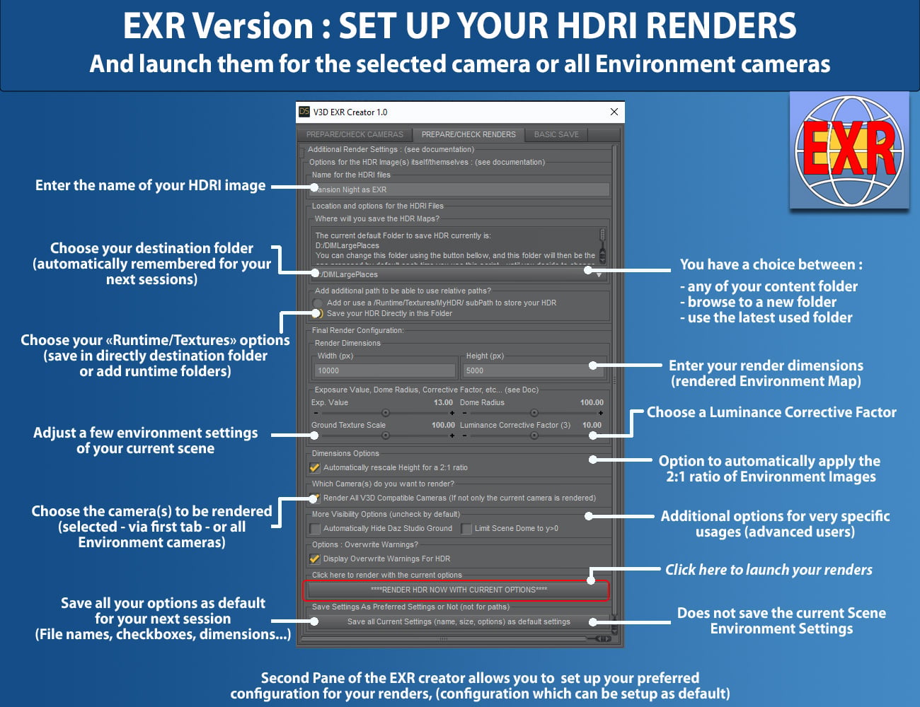 V3D HDR Creator | Daz 3D