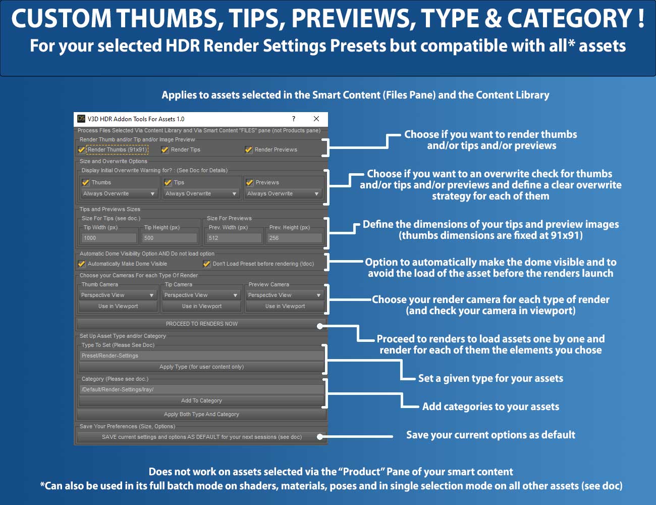 V3D HDR Add-On Tools | Daz 3D
