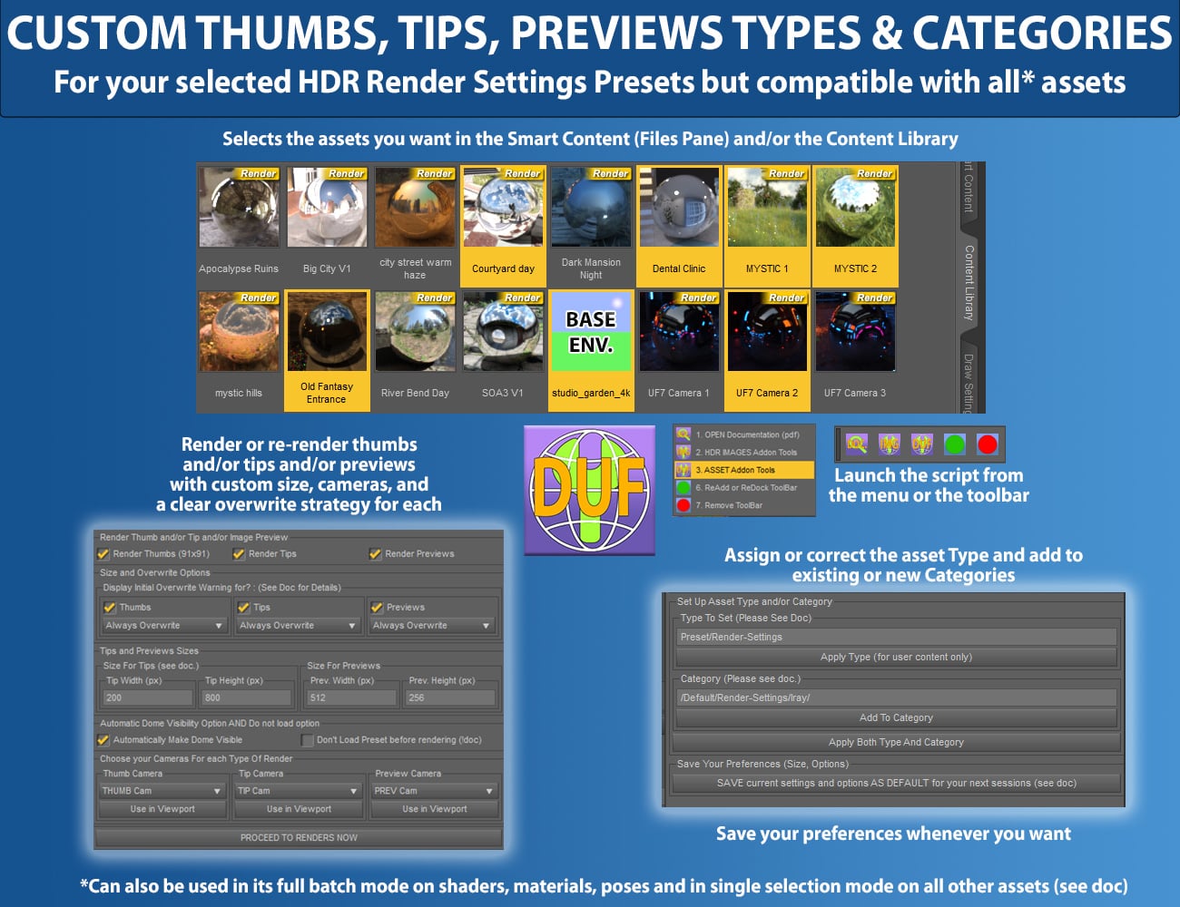 V3D HDR Add-On Tools | Daz 3D