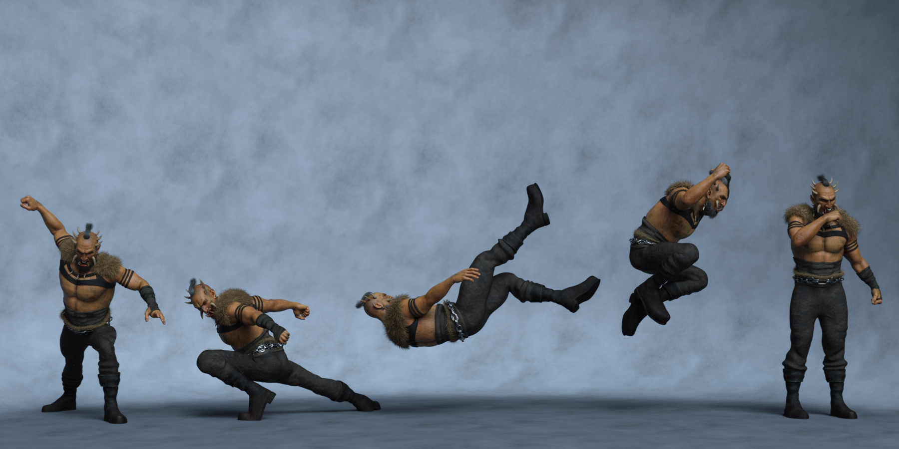 Orcs Realm Poses for Genesis 9 | Daz 3D